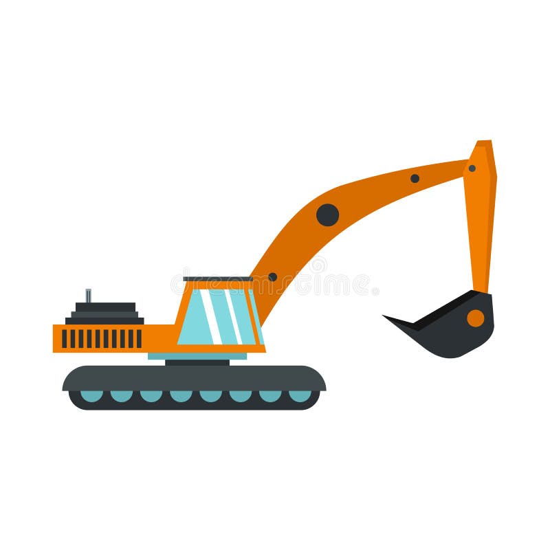 Digging Machine Icon, Simple Style Stock Vector - Illustration of power ...