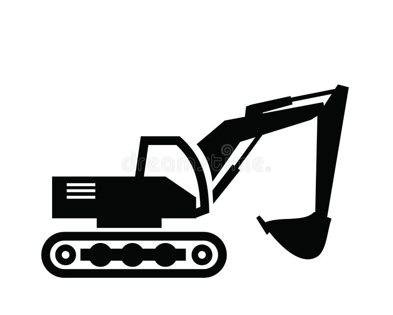 Excavator icon stock vector. Illustration of excavate - 47207705