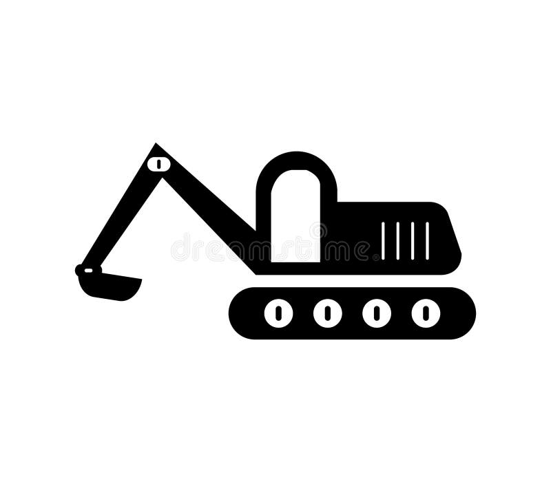 Excavator icon stock illustration. Illustration of load - 111062759