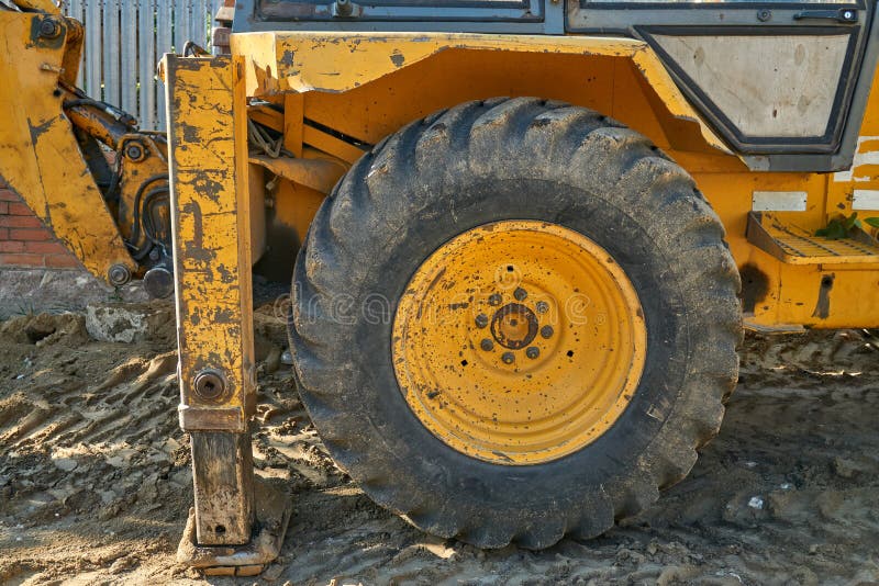 Excavator Loader Machine during Earthmoving Stock Photo - Image of ...