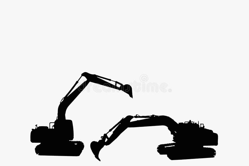 Track Hoe Silhouette Stock Illustrations – 43 Track Hoe Silhouette ...