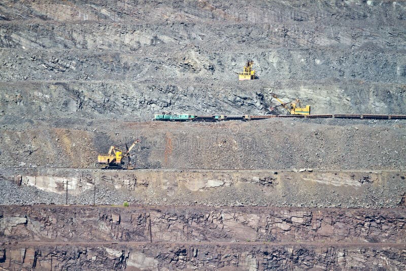Loading of iron ore stock photo. Image of dredger, work - 10868270