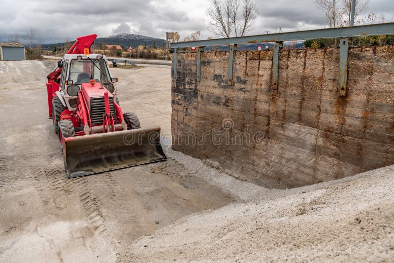 Loading Salt into Cargo Ship on Coast Stock Photo - Image of pier ...