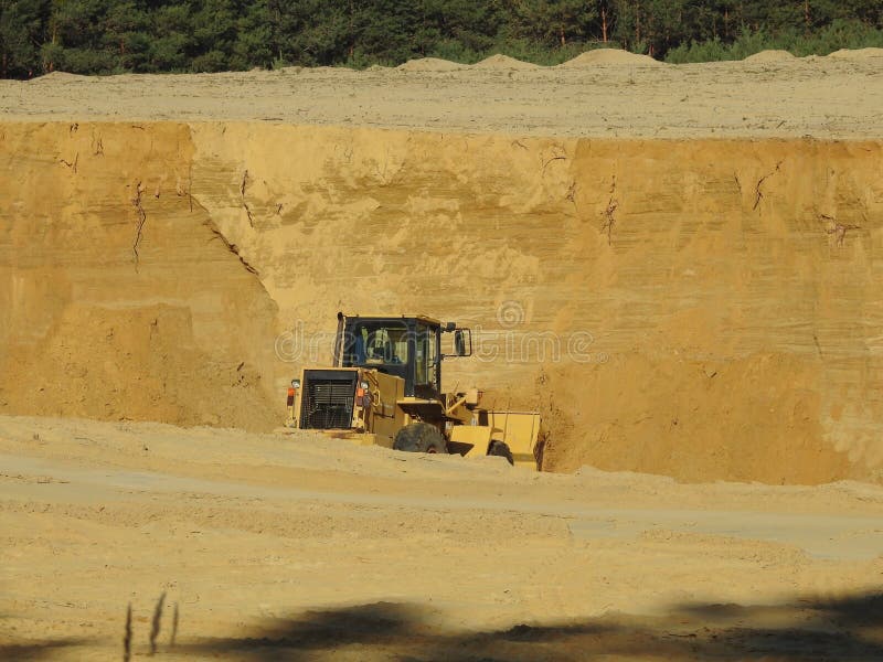 Excavator Loading Sand stock photo. Image of mining - 104287496