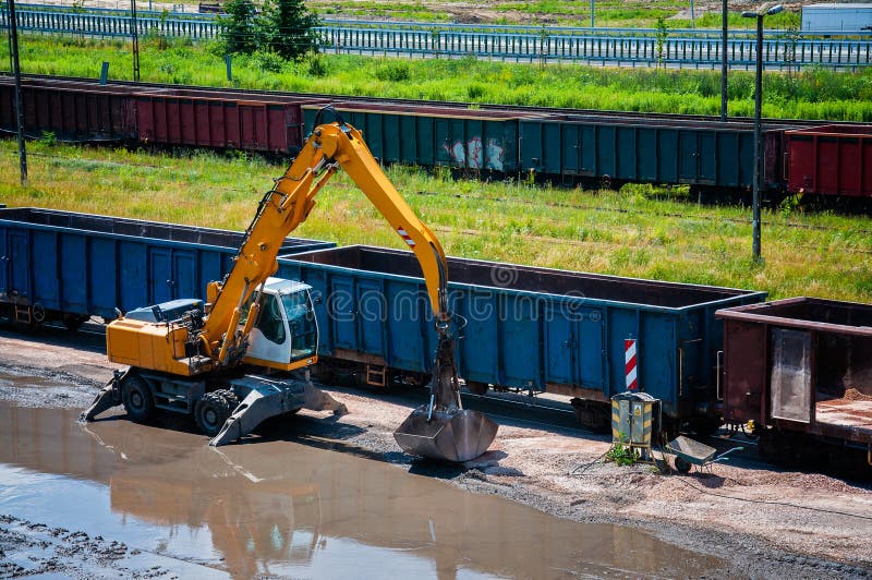 Excavator stock photo. Image of employment, electric - 33191920