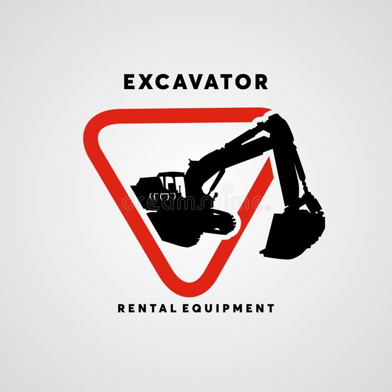 Excavator Logo Designs Template Stock Vector - Illustration of isolated ...
