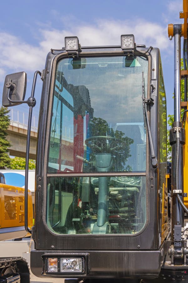 Excavator Machine Cabin stock image. Image of work, driver - 287414663