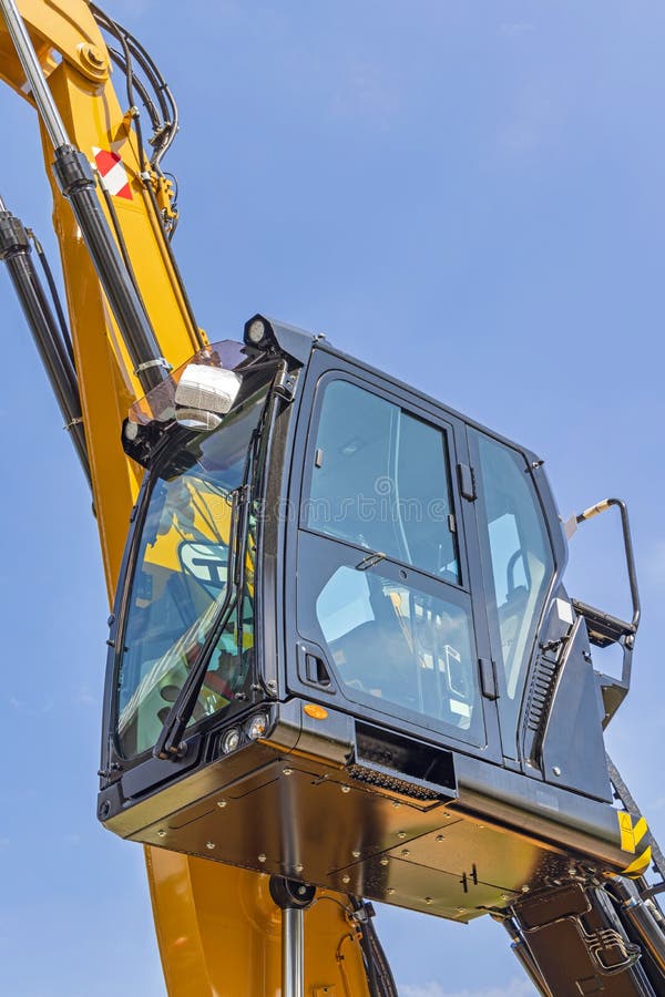 Excavator Machine Cabin stock image. Image of cabin - 267600095