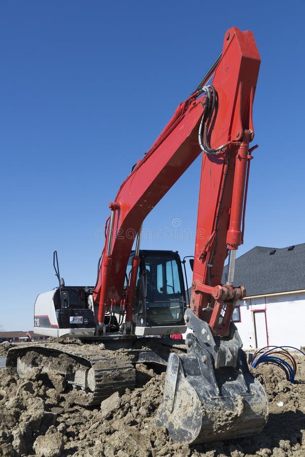 Excavator machine stock photo. Image of development, equipment - 87908144