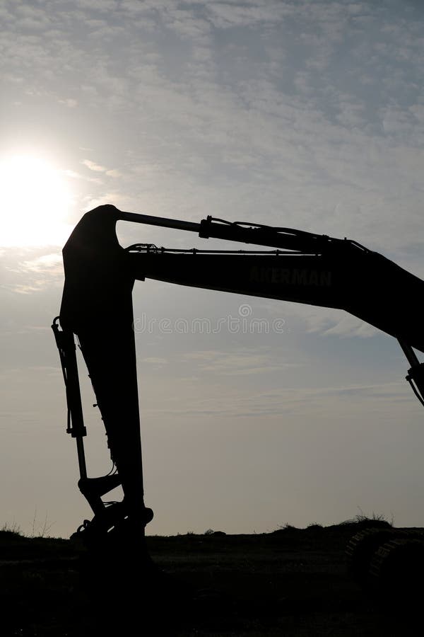 Excavator Machine with Crawler Stock Image - Image of industrial ...