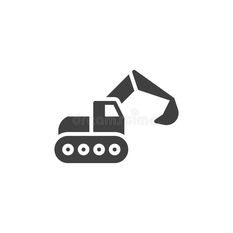Excavator Machine Bucket Logo Stock Vector - Illustration of template ...