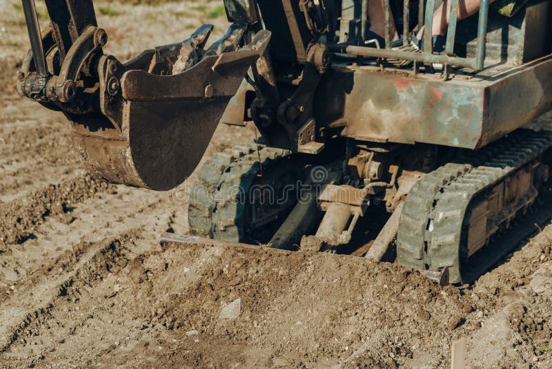 Excavator Mechanical Part for Digging. Machines and Mechanisms for ...
