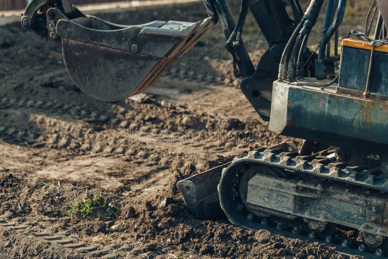 Excavator Mechanical Part for Digging. Machines and Mechanisms for ...