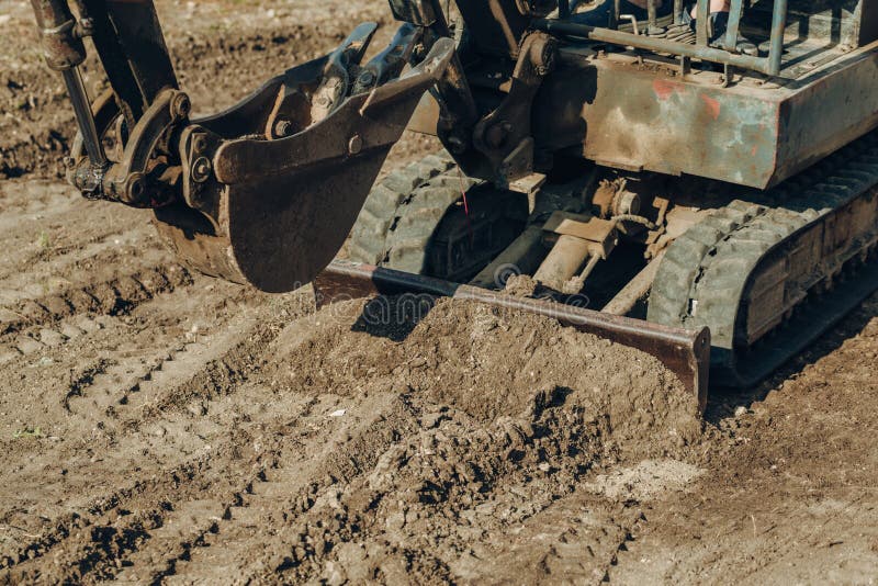 Excavator Mechanical Part for Digging. Machines and Mechanisms for ...