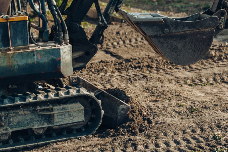 Excavator Mechanical Part for Digging. Machines and Mechanisms for ...