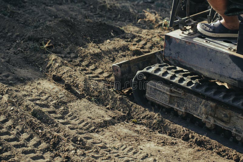 Excavator and Mechanical Conveyor Belt Work To Produce Gravel in a ...