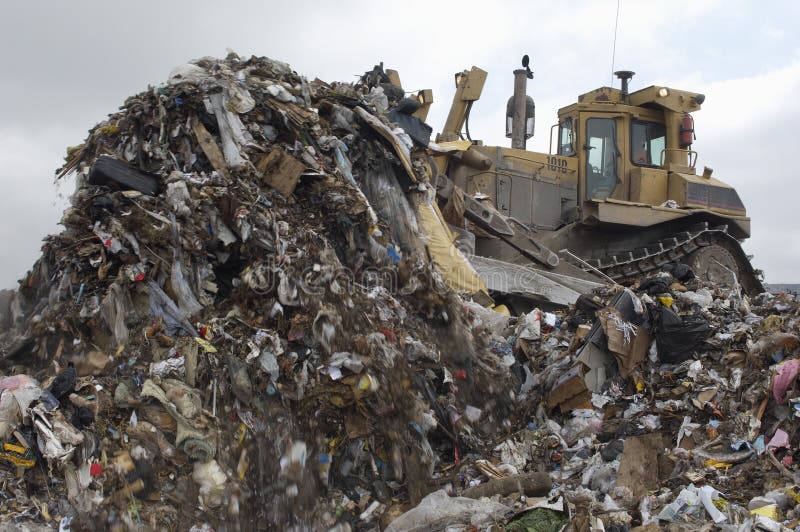 Landfill claw stock photo. Image of landfill, mess, machine - 36029592