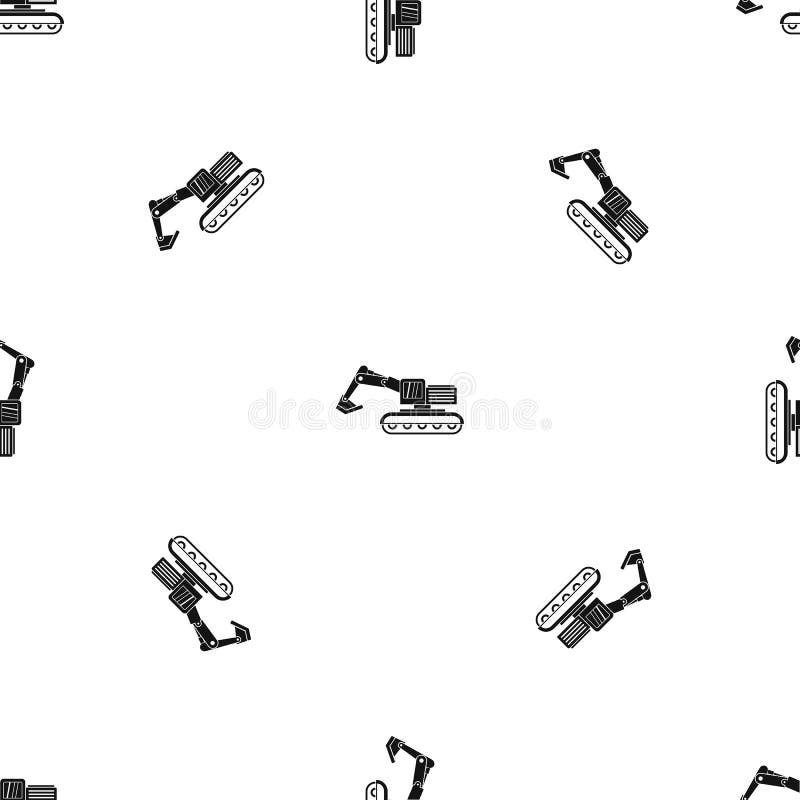 Excavator Pattern Stock Illustrations – 1,141 Excavator Pattern Stock ...