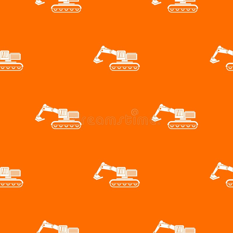 Excavator pattern seamless stock vector. Illustration of build - 99339648