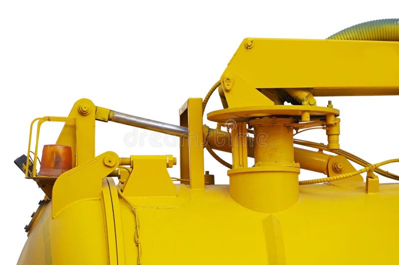 Excavator Pressure Pipes System Stock Photo - Image of injection ...