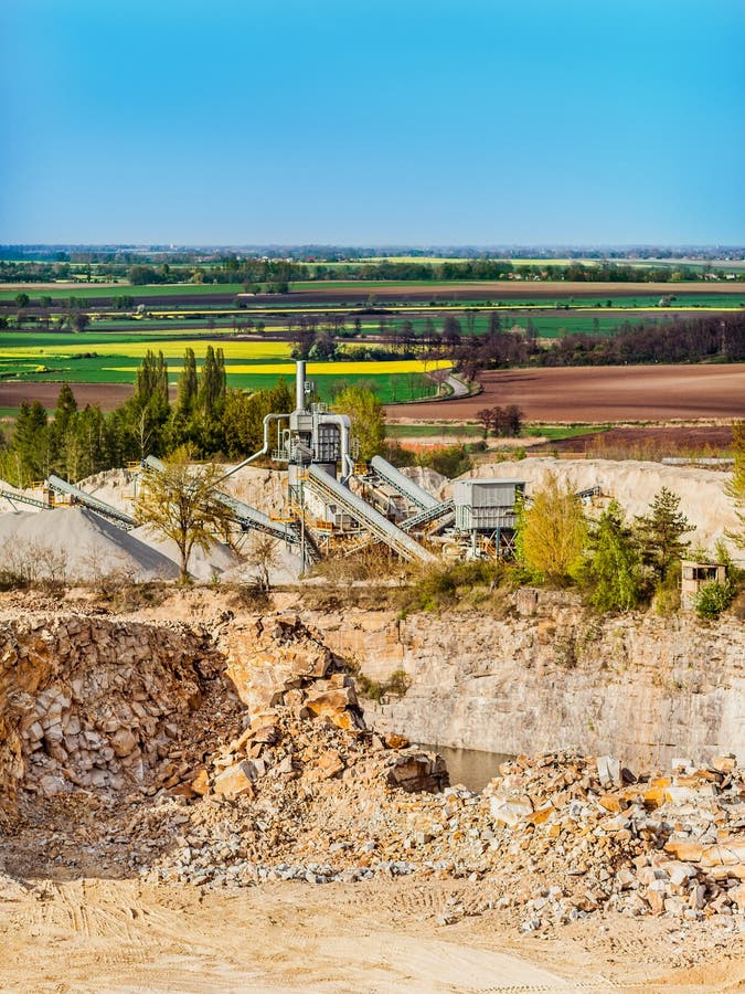 Excavator in quarry stock photo. Image of machine, building - 40572822