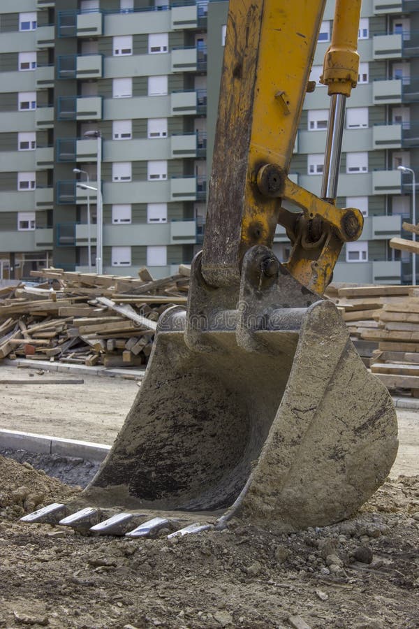 Excavator scoop stock image. Image of digging, construction - 32683179