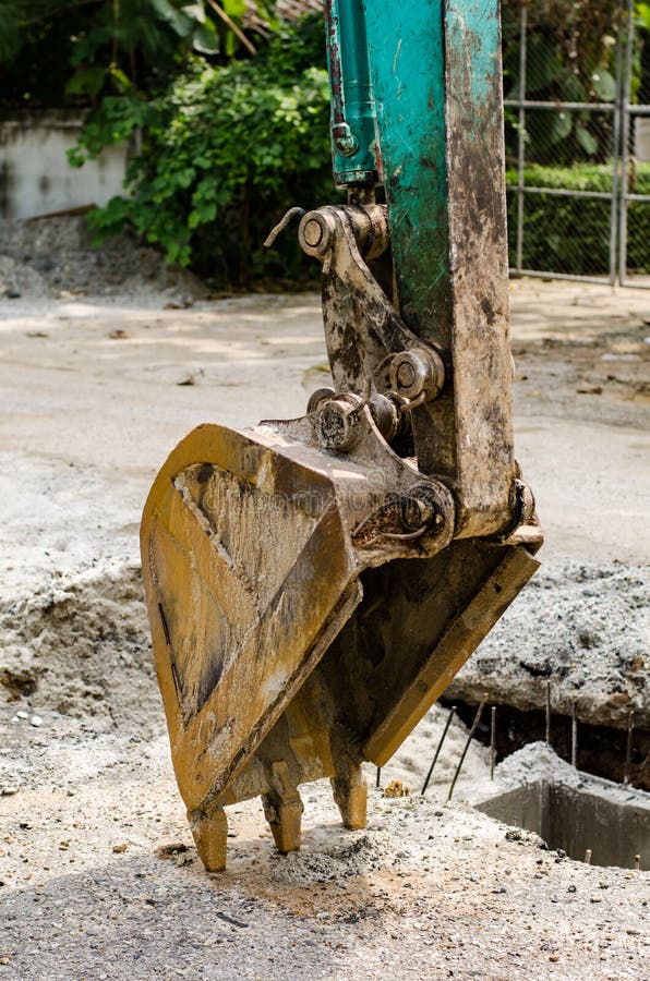 Excavator scoop stock photo. Image of soil, machine, excavating - 62932048