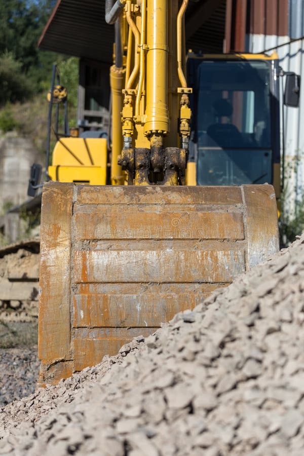 Excavator shovel stock photo. Image of machinery, shovel - 76061460