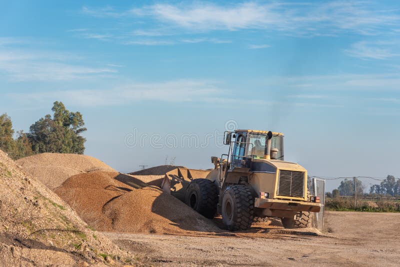 Excavator Shovel Loading a Large Dump Truck Stock Image - Image of load ...