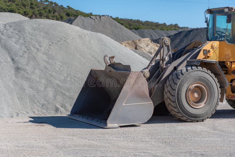 Excavator Shovel Loading a Large Dump Truck Stock Image - Image of load ...