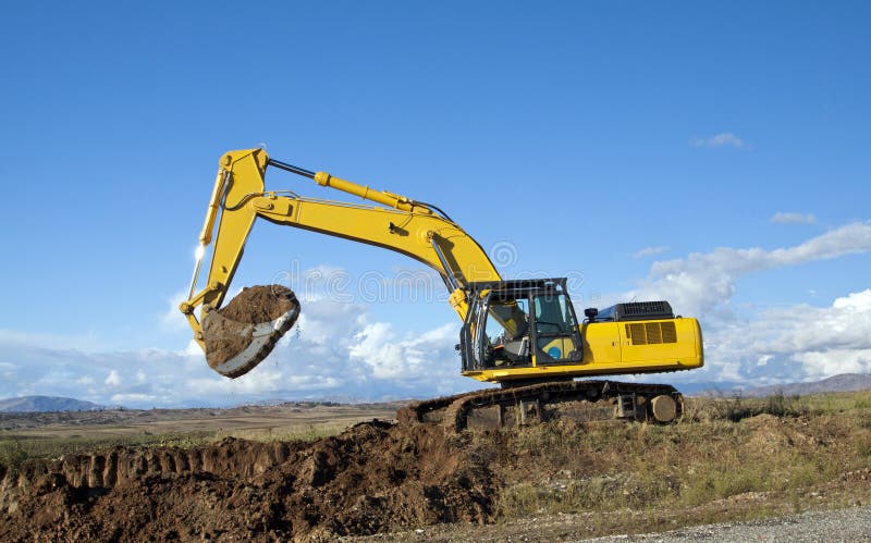 Excavator stock photo. Image of construction, digging - 31467310
