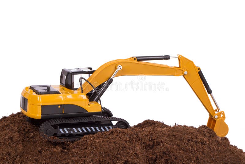 Excavator Detail on Soil stock photo. Image of ecology - 34867490