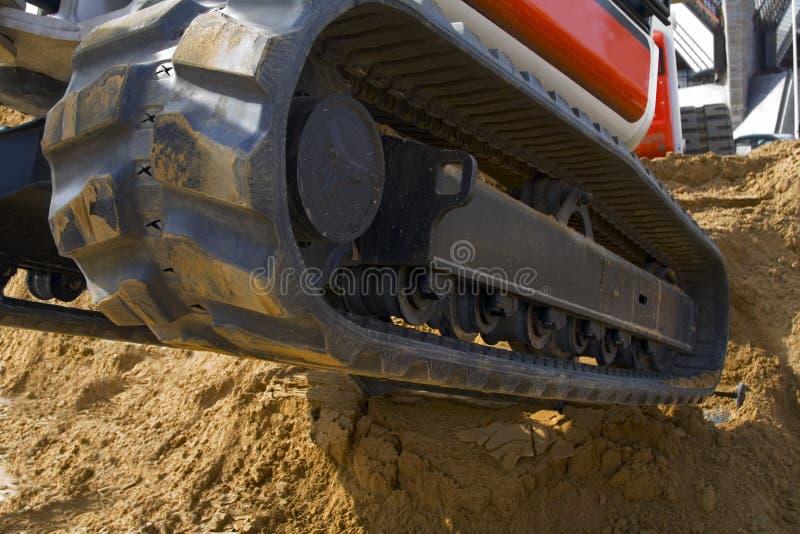 Excavator track stock image. Image of work, track, machinery - 725081