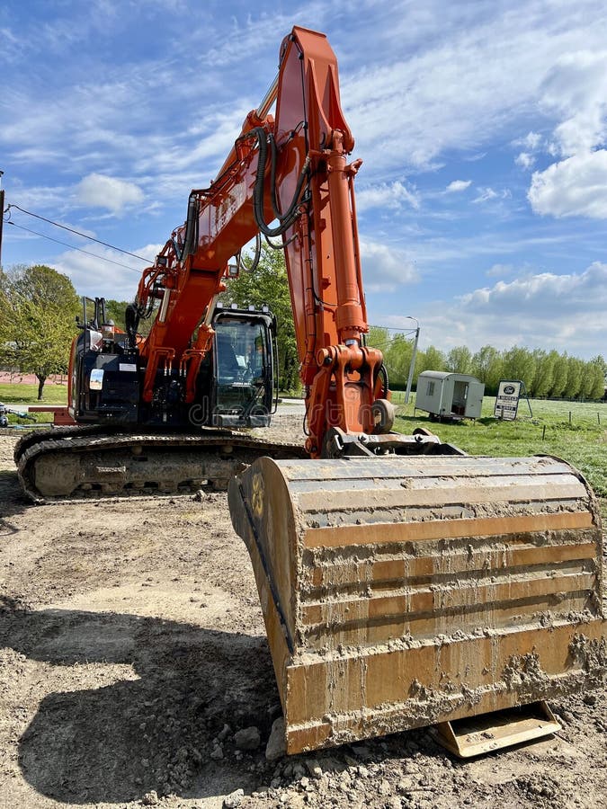 Excavator Tractor Construction Work Stock Photo - Image of mover ...