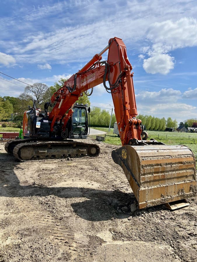 Excavator Tractor Construction Work Stock Photo - Image of eathmoving ...