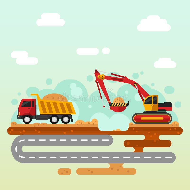 Loading Sand Truck Stock Illustrations – 1,075 Loading Sand Truck Stock ...