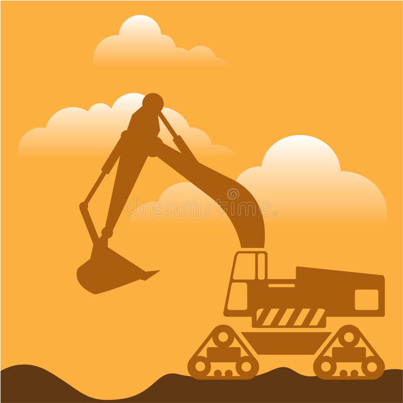 Excavator Clip Art Stock Illustrations – 1,253 Excavator Clip Art Stock ...