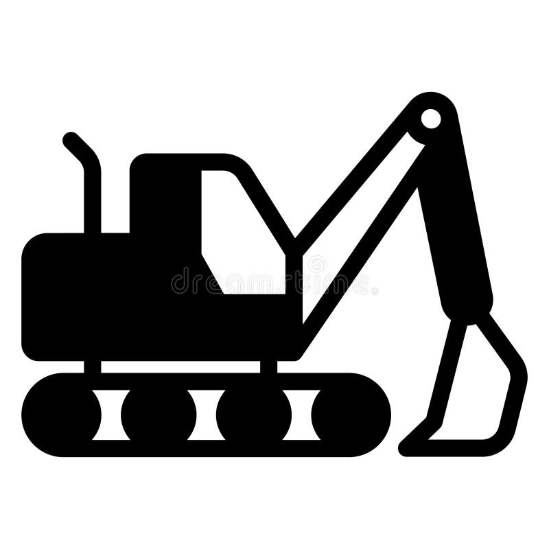 Excavator Construction Pictogram Stock Illustrations – 1,515 Excavator ...