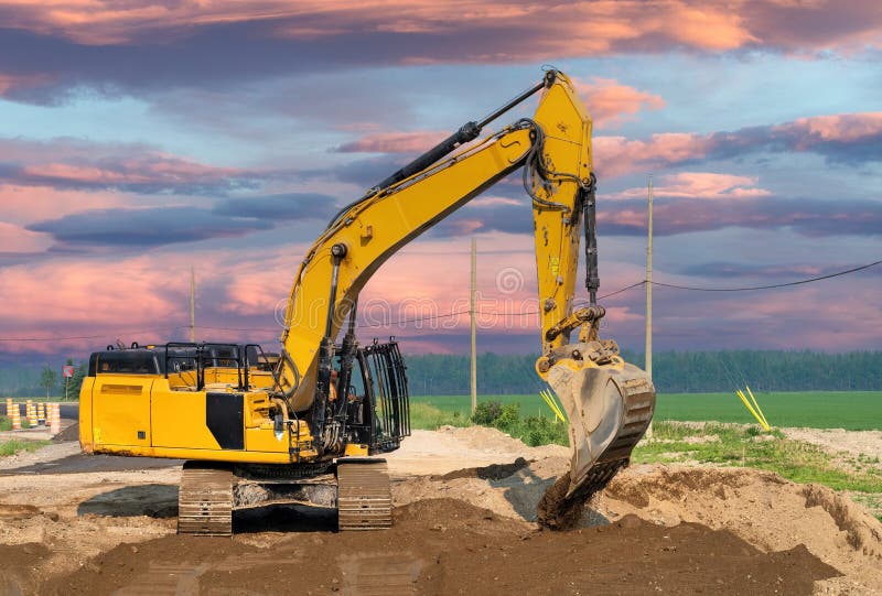 Purple Excavator Stock Photos - Free & Royalty-Free Stock Photos from ...