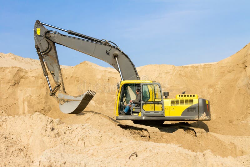 Excavator at Work stock image. Image of site, bulldozer - 30585507