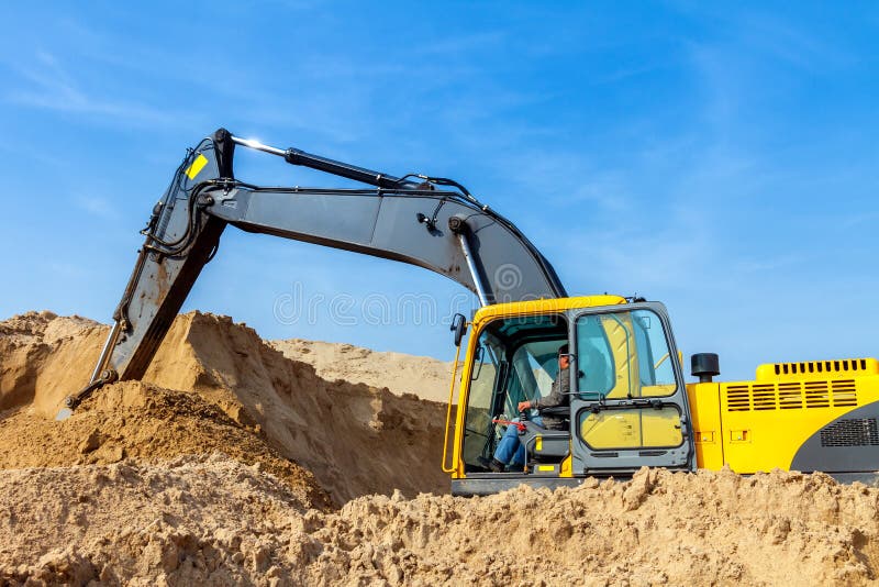 Excavator at Work stock image. Image of shovel, excavator - 32289599