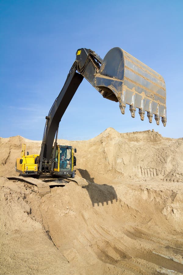 Excavator at Work stock image. Image of earth, large - 30585501