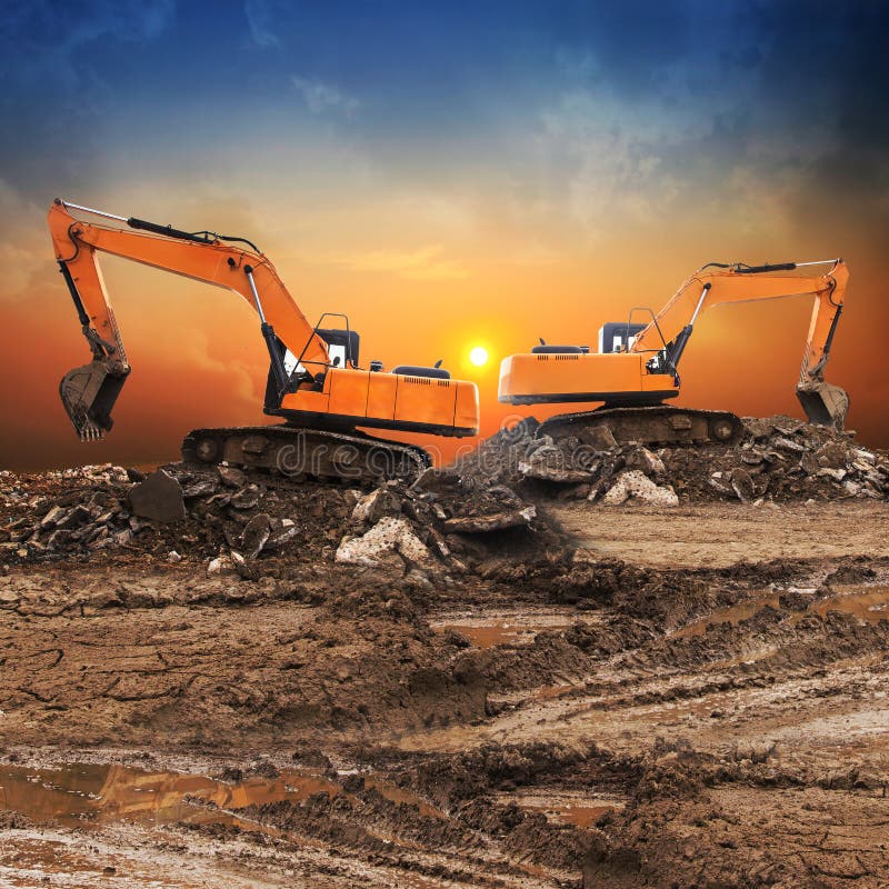 Excavator stock image. Image of industry, excavating - 39047787