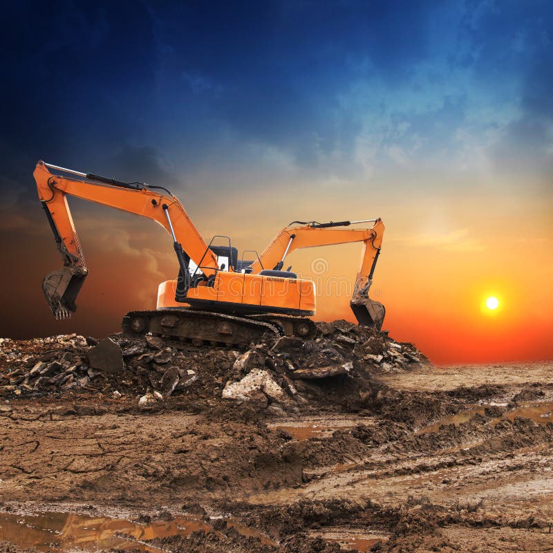 Excavator stock photo. Image of excavating, machinery - 39292210