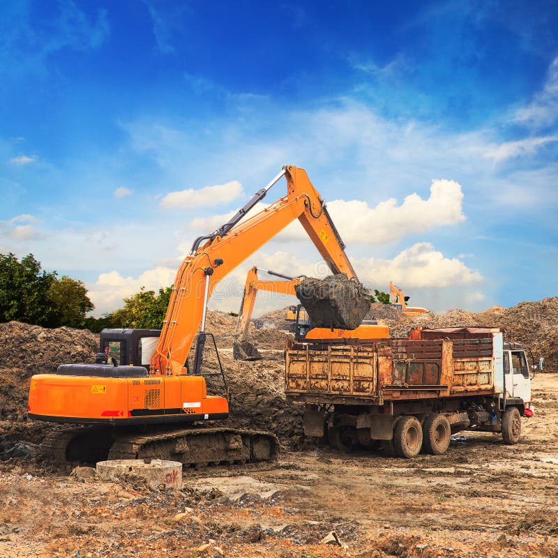 Excavator stock photo. Image of equipment, shovel, excavate - 39292298