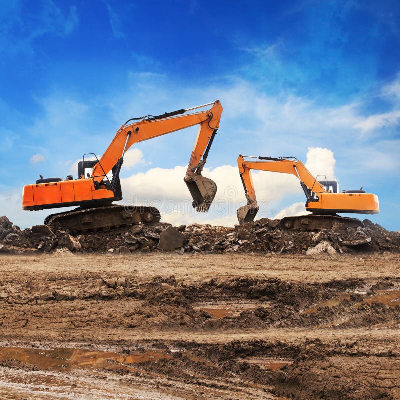Excavator stock photo. Image of excavator, industry, workplace - 39292462