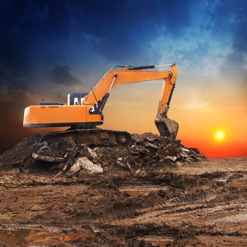 Excavator stock photo. Image of excavating, machinery - 39292210