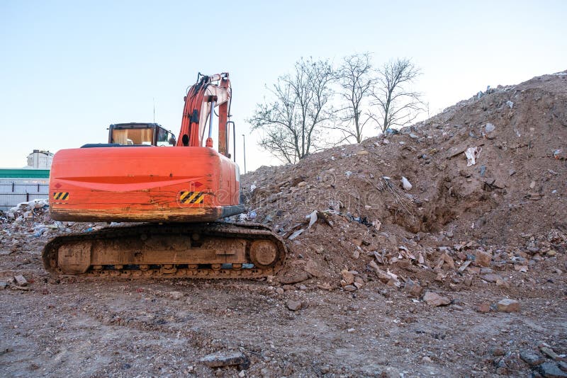 Rock Excavation stock photo. Image of dozer, topsoil, rock - 4118564
