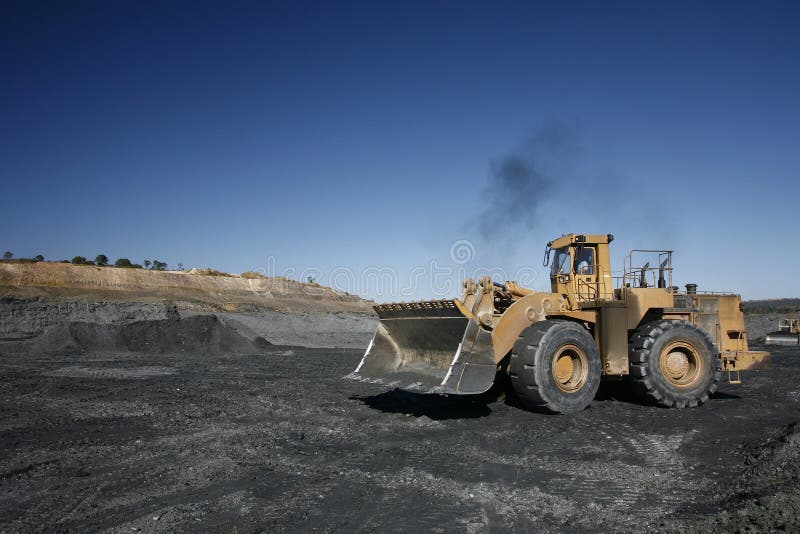 Bucket-wheel Excavator in a Brown Coal Mine Stock Photo - Image of ...