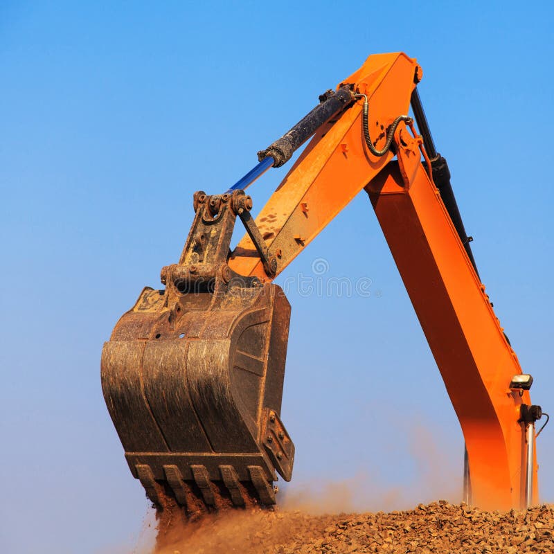 Excavator stock image. Image of hydraulic, excavation - 41978827